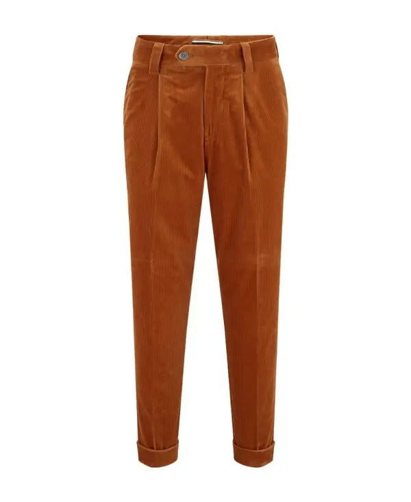 Hugo Boss Logo Corduroy Pleated Pants
