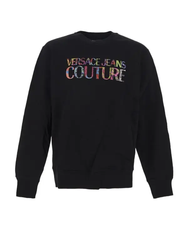 Versace Printed Round Neck Sweater