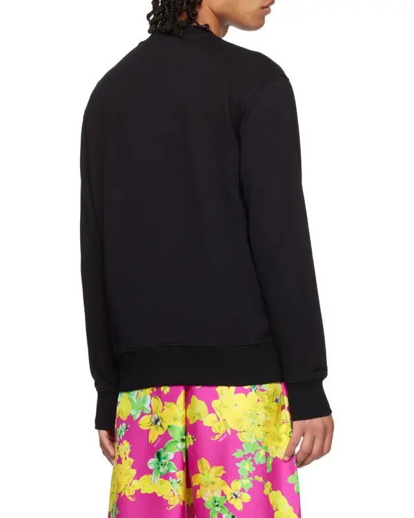 Versace Printed Round Neck Sweater