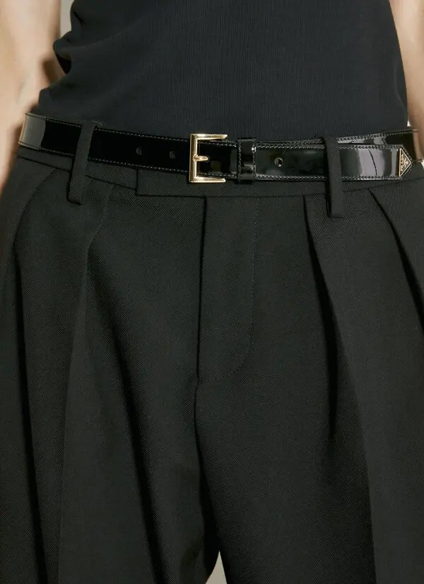 Prada Logo Plaque Belt
