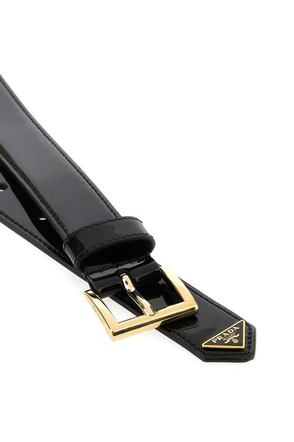 Prada Logo Plaque Belt