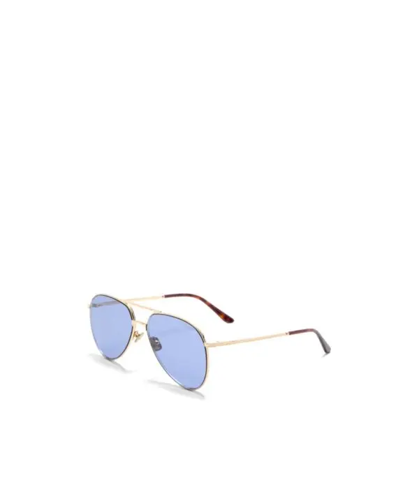Valentino Garavani Full Frame Aviator Sunglasses - Blue