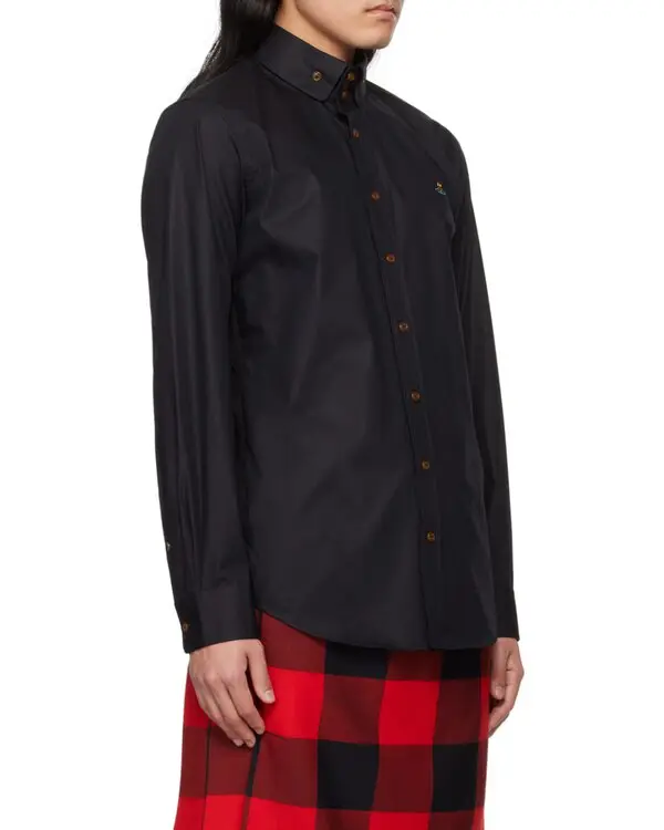 VIVIENNE WESTWOOD Orb-embroidered Poplin Shirt