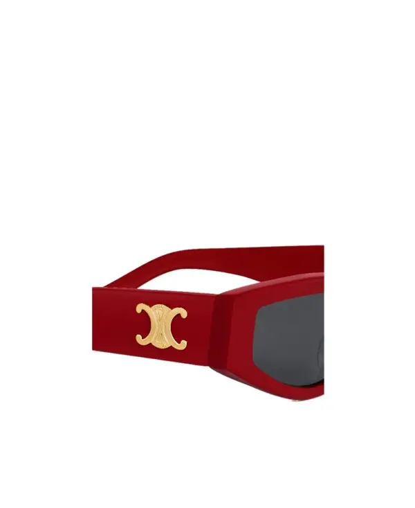 Celine Triomphe Sunglasses In Acetate - Red