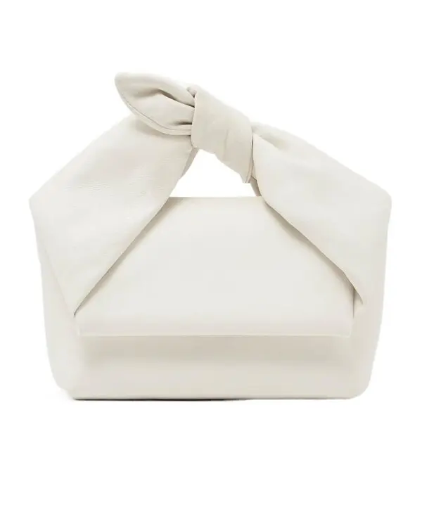 J.W.ANDERSON Twisted Bow Top Handle Bag - Off White