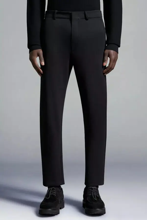 Moncler Tailored Cotton Trousers - Black