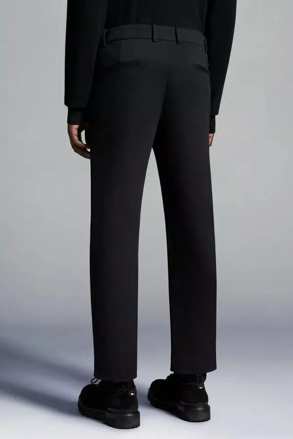 Moncler Tailored Cotton Trousers - Black