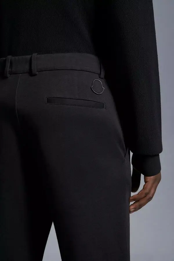 Moncler Tailored Cotton Trousers - Black