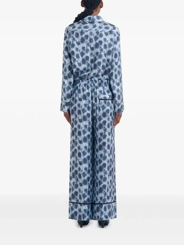 Marni Printed Wide-leg Trousers