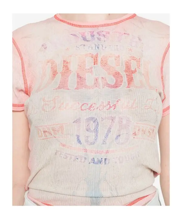 DIESEL® T-iana Printed Crewneck T-shirt