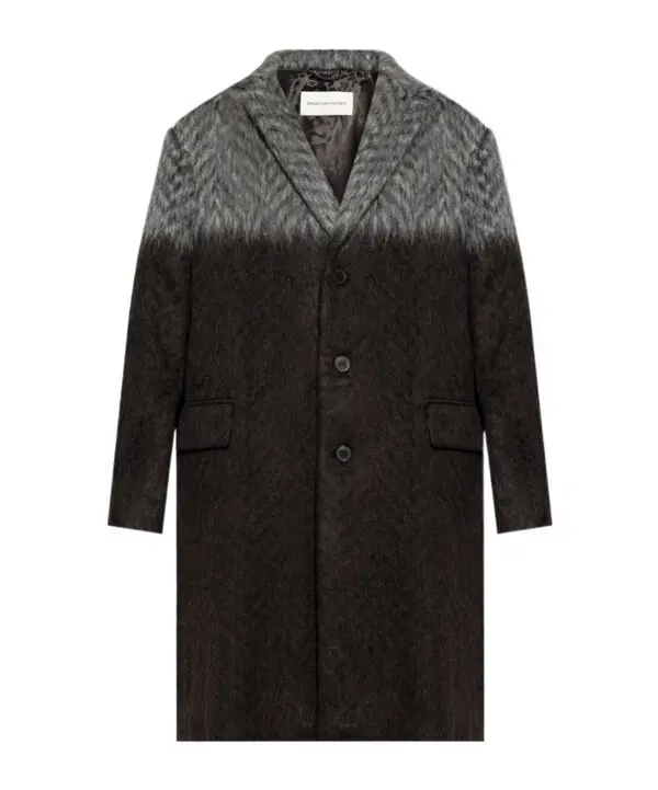 Dries Van Noten Single-breasted Coat - Dark Brown
