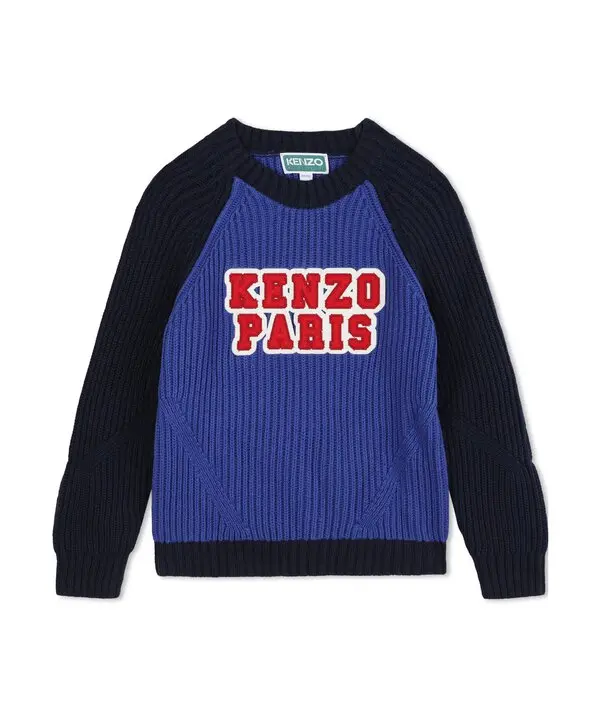 Kenzo Long-sleeved Sweater With Embroidered Logo