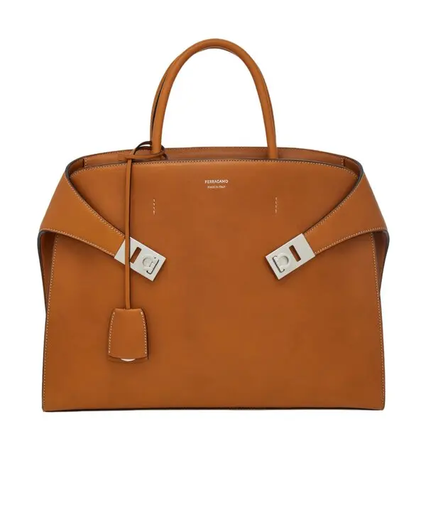 FERRAGAMO Hug Briefcase - Brown
