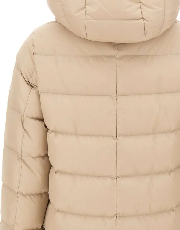 Herno Zip-up Hooded Down Jacket - Nude