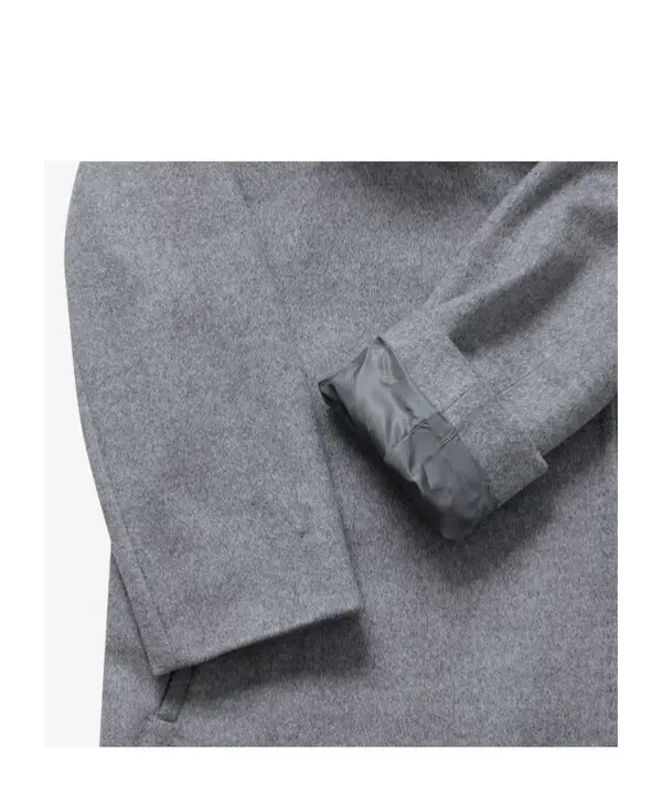 Max Mara Hooded Coat With Fur Trim - Gray