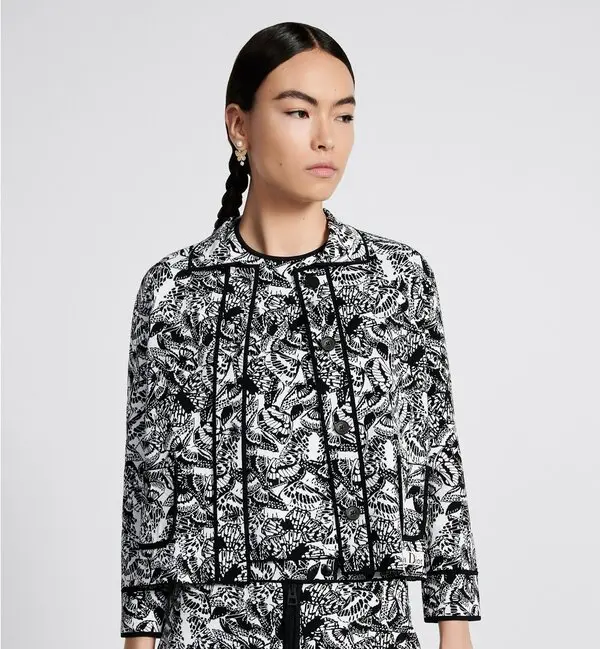 Dior Cropped Jacket With Logo