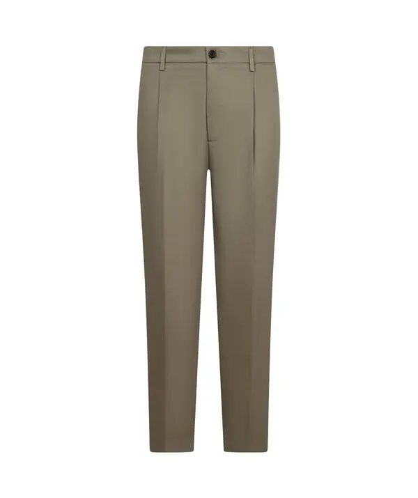 DEPARTMENT 5 Pleat Detailed Slim Fit Chino Trousers - Green
