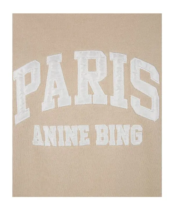 ANINE BING Crewneck Sweatshirt With Logo Detail