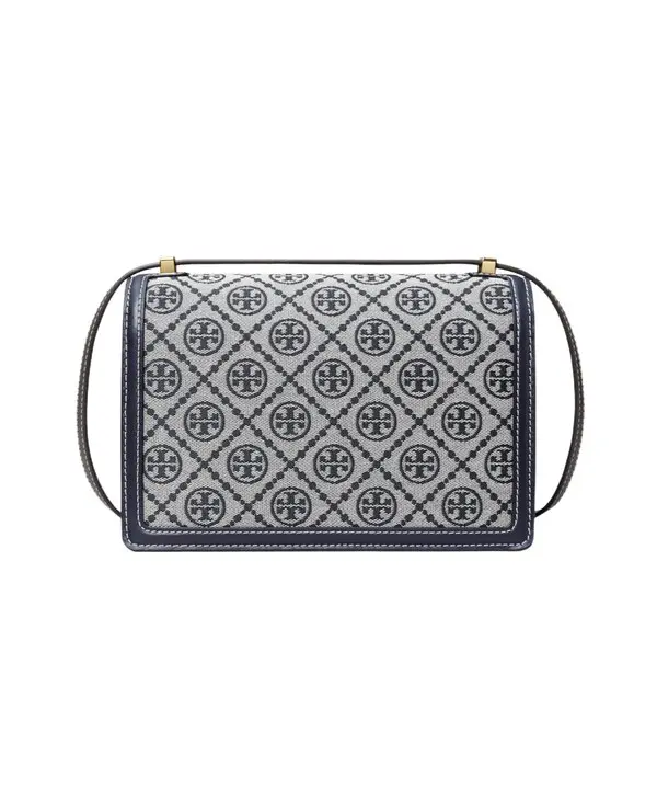 Tory Burch T Monogram Shoulder Bag - Navy Blue