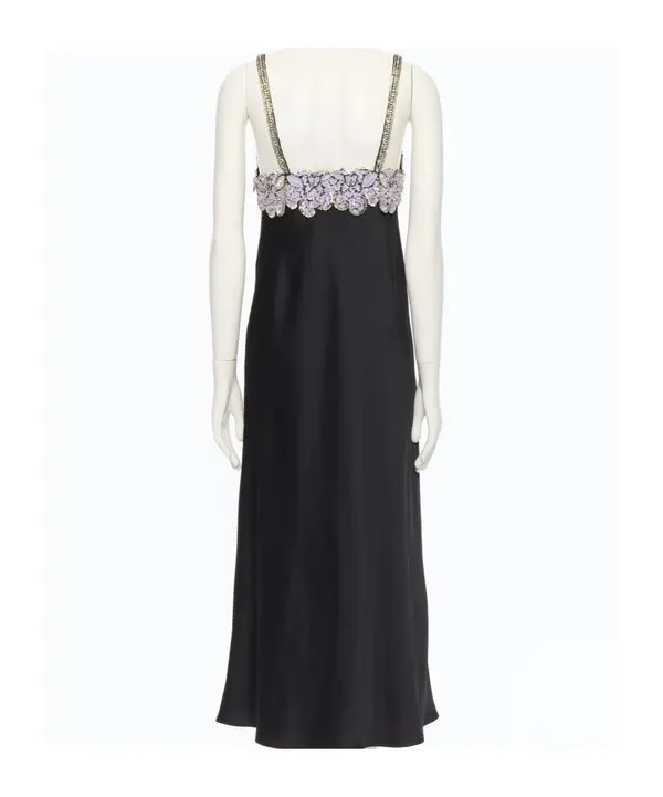 Valentino Garavani Embellished V-neck Sleeveless Maxi Dress