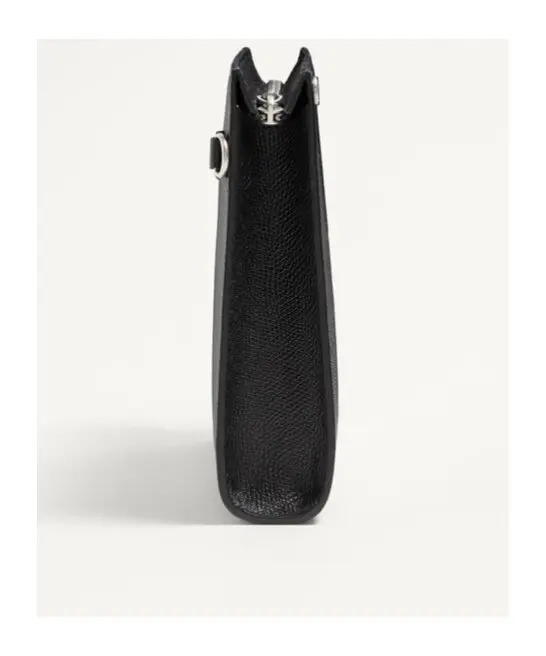 Valentino Garavani Vlogo Signature Zip-up Pouch With Detachable Handle