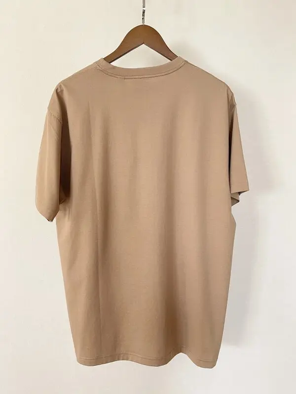 Burberry Logo Printed Crewneck T-shirt - Brown