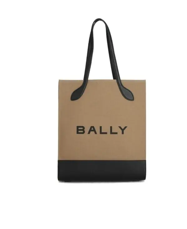Bally Logo Tote Bag - Brown