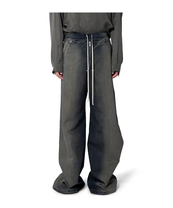 Rick Owens Wide Leg Drawstring Pants - Black
