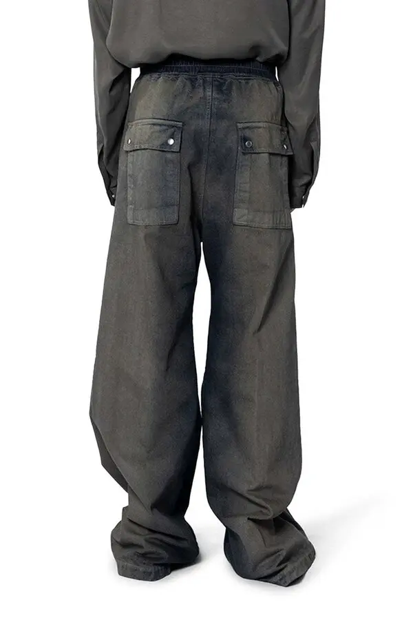 Rick Owens Wide Leg Drawstring Pants - Black