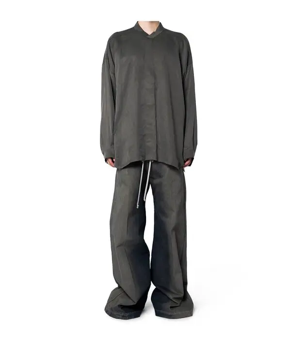 Rick Owens Wide Leg Drawstring Pants - Black