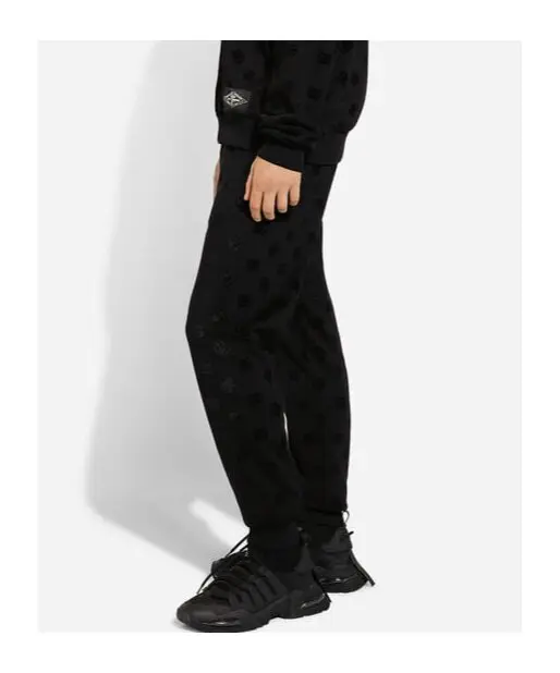 Dolce & Gabbana Monogram-embossed Cotton Track Pants