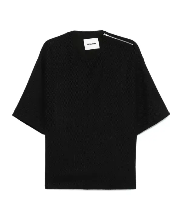 JIL SANDER Shoulder-zip Fastening T-shirt