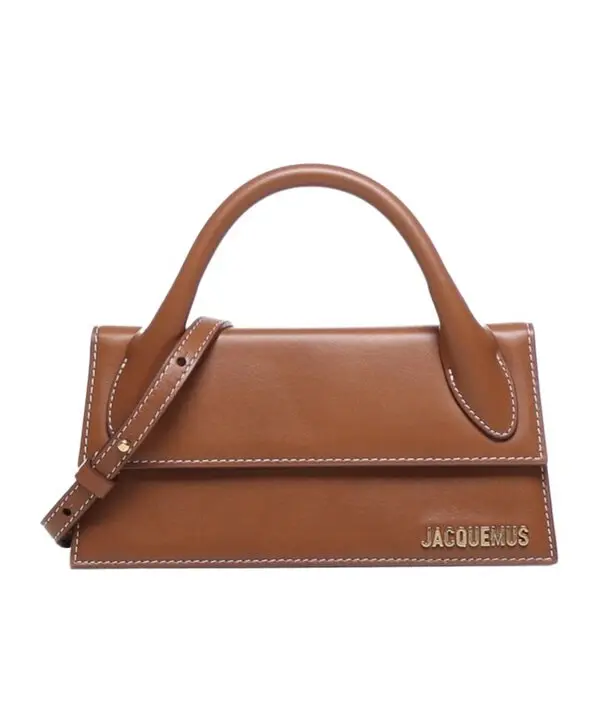Jacquemus Le Chiquito Logo Plaque Mini Tote Bag - Brown