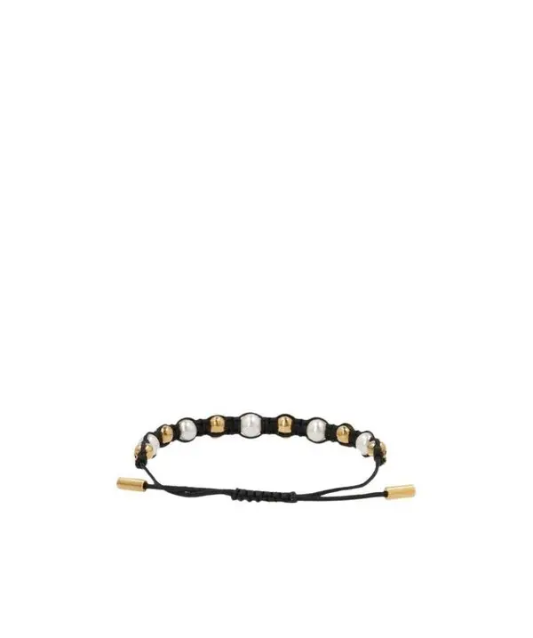 Alexander McQueen Skull And Pearl Bracelet - Multicolor