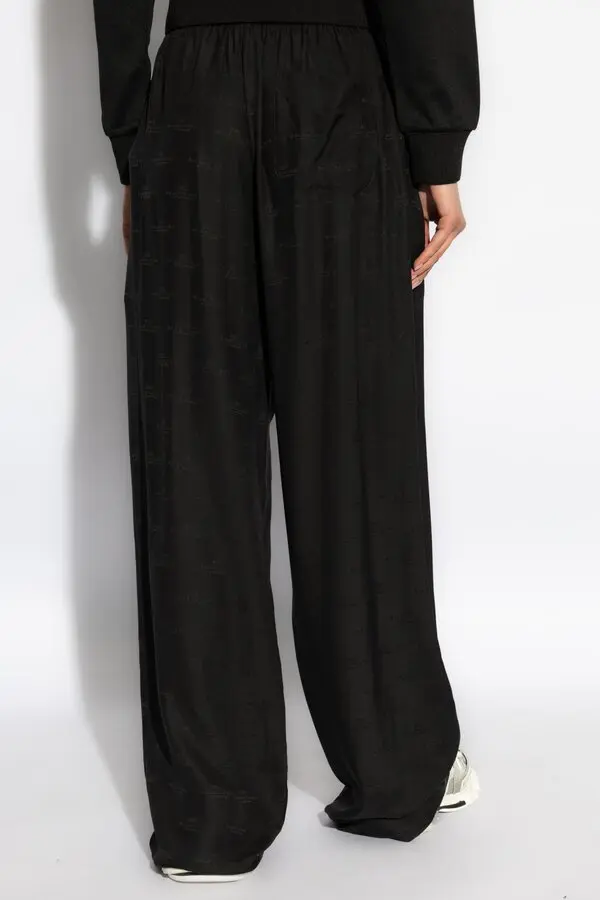 Balenciaga Logo Detailed Pleated Trousers