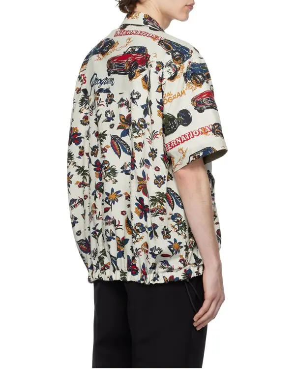 Sacai Pattern-printed Short-sleeved Shirt