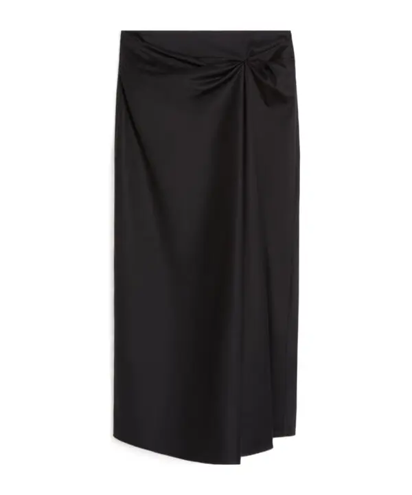 Max Mara Asymmetric Draped Midi Skirt