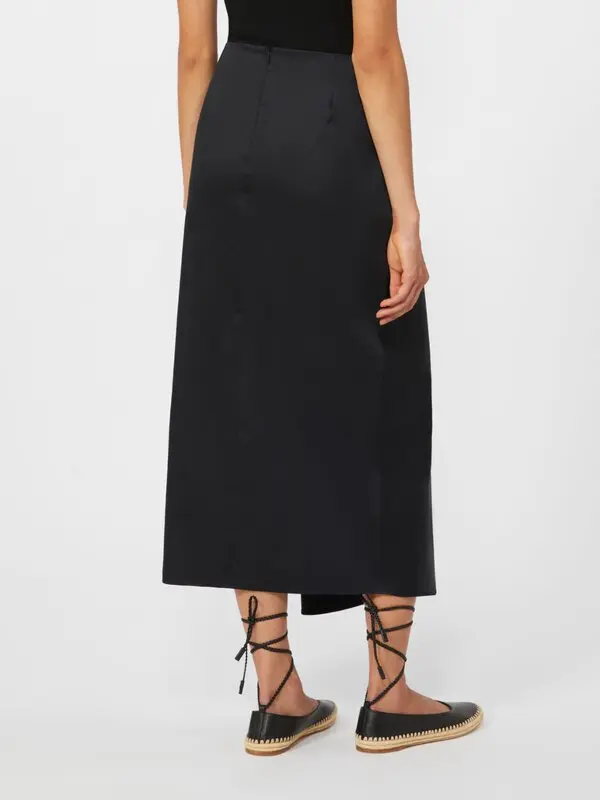 Max Mara Asymmetric Draped Midi Skirt