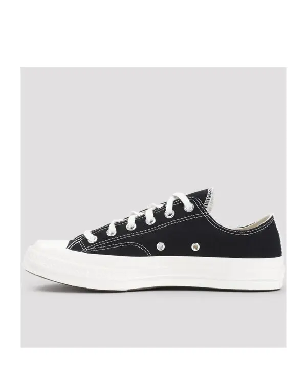 CONVERSE X COMME DES GARONS PLAY Round Toe Lace-up Sneakers - Black