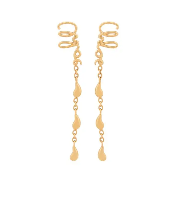 Chloé The Iconic Dangling Earrings - Vintage Gold