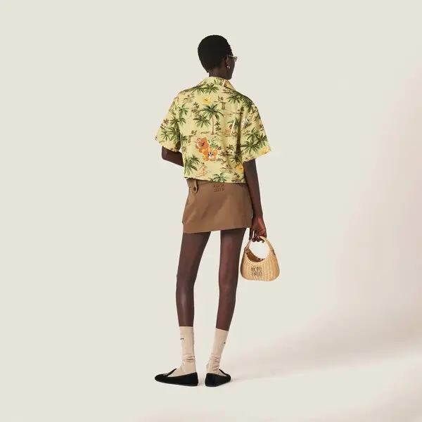 Miu Miu Graphic Printed Shirt - Green