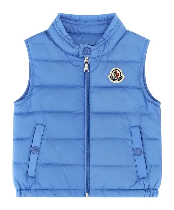 Moncler Amaury Packable Down Vest - Light Blue