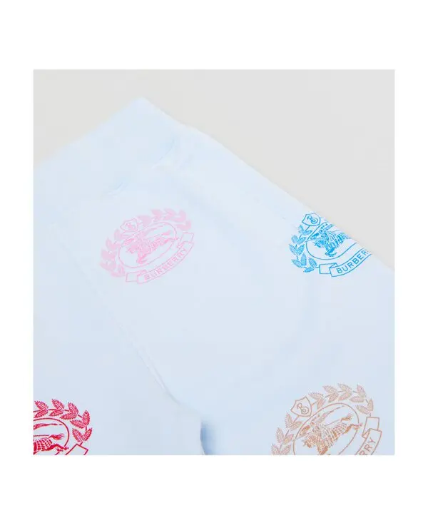 Burberry Ekd-print Cotton Track Pants