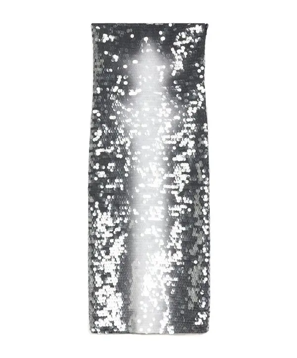 Sportmax Stemma Sequin Embellished Strapless Midi Dress