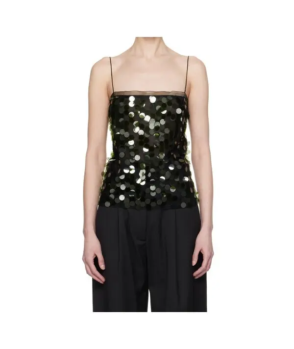 16Arlington Suero Sequined Suspenders - Black