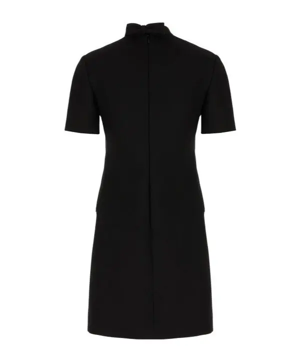 Valentino Garavani Short Sleeve Dress With Logo Detail