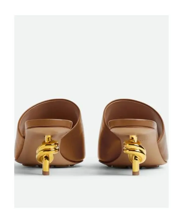 Bottega Veneta Knot Detailed Open-toe Mules - Brown