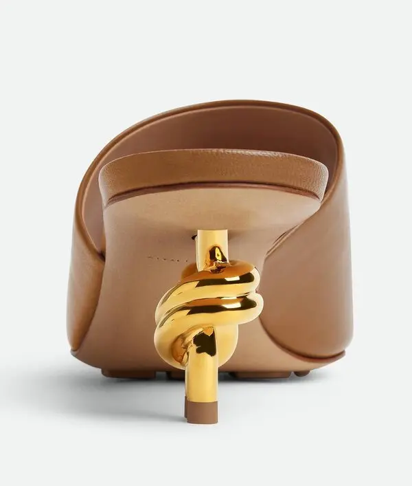 Bottega Veneta Knot Detailed Open-toe Mules - Brown