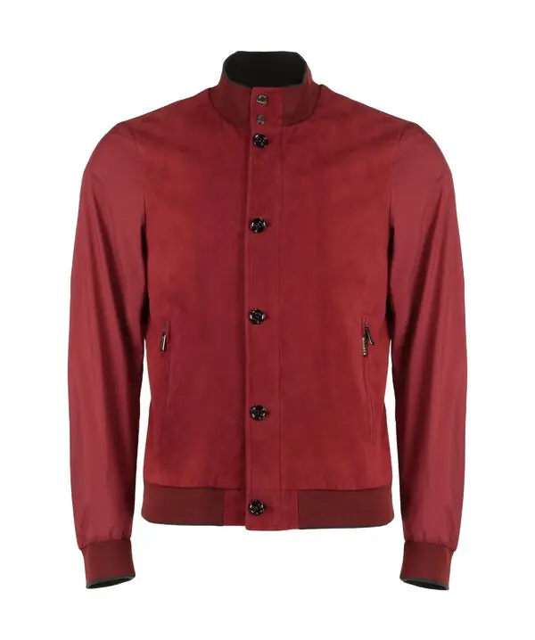 MOORER Mezzano Button-up Bomber Jacket