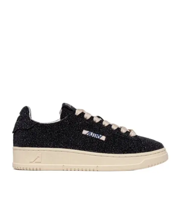 AUTRY Dallas Low Glittered Sneakers - Black